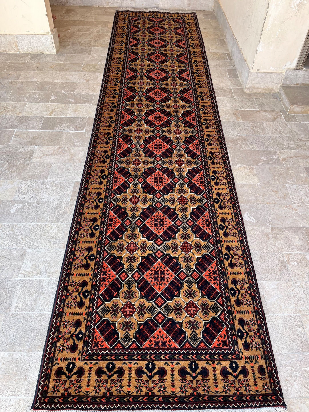 New Afghani Handmade Home Decor Runner Persian Yousufi Design 12.3x2.11 ...