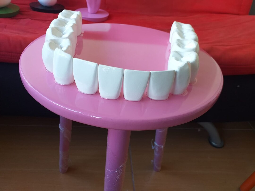 Unique Tooth-shaped Coastal Decor Coffee Table | Handcrafted Wood ...