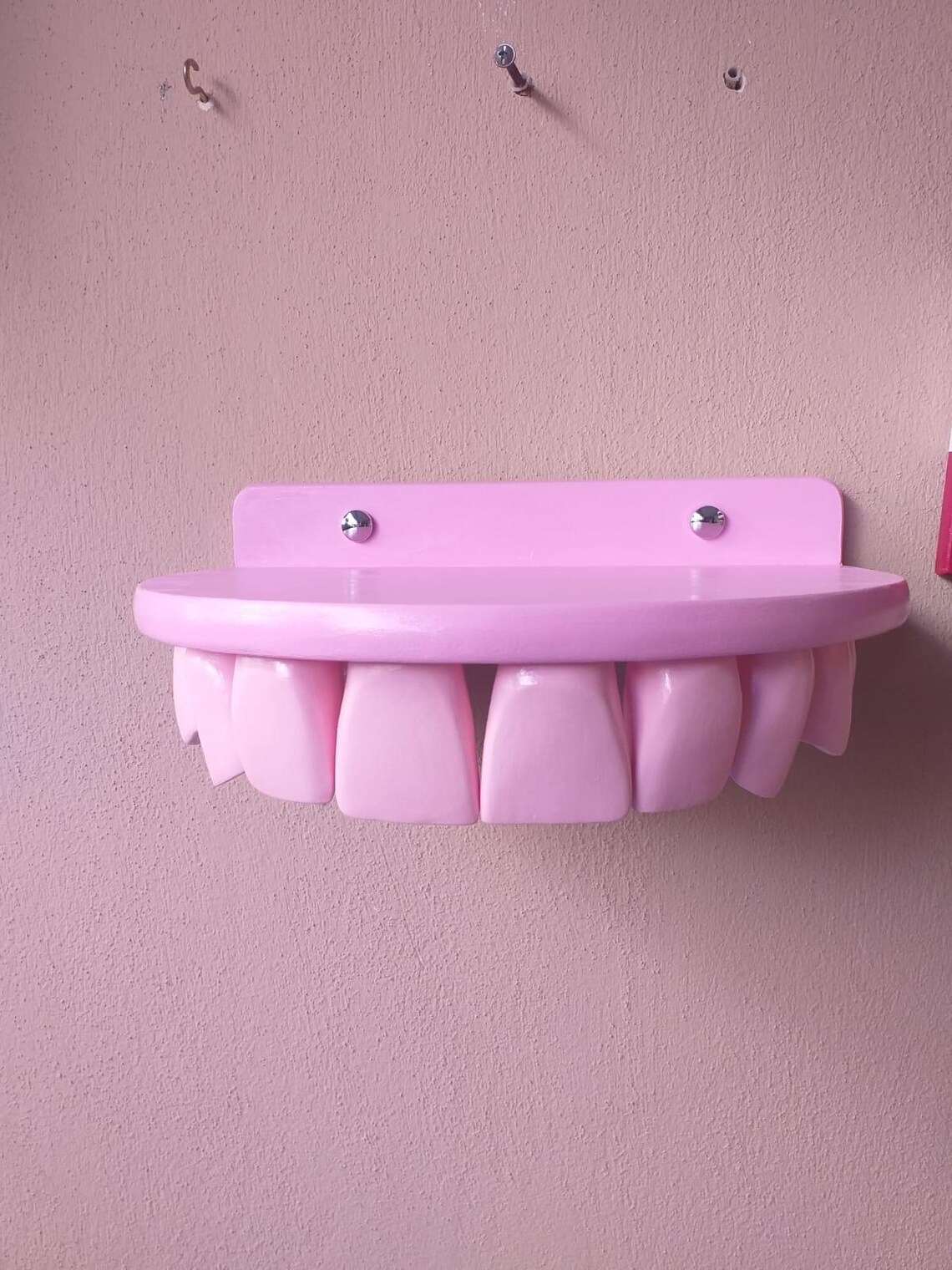 Handmade Baby Pink Nostalgia Retro Dental Orange Teeth Wall Hanger - Etsy