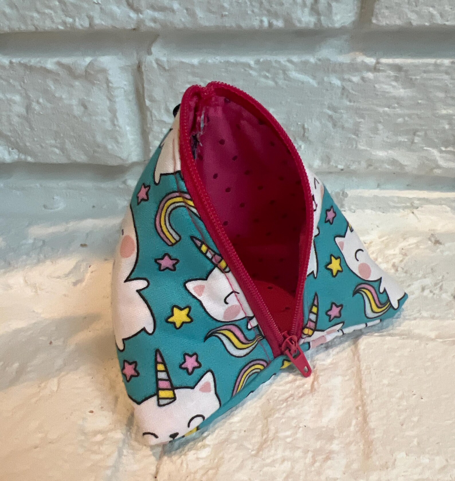 Triangle Zipper Pouch - Pyramid Zip Pouch - Etsy
