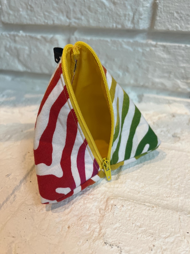 Triangle Zipper Pouch - Pyramid Zip Pouch - Etsy