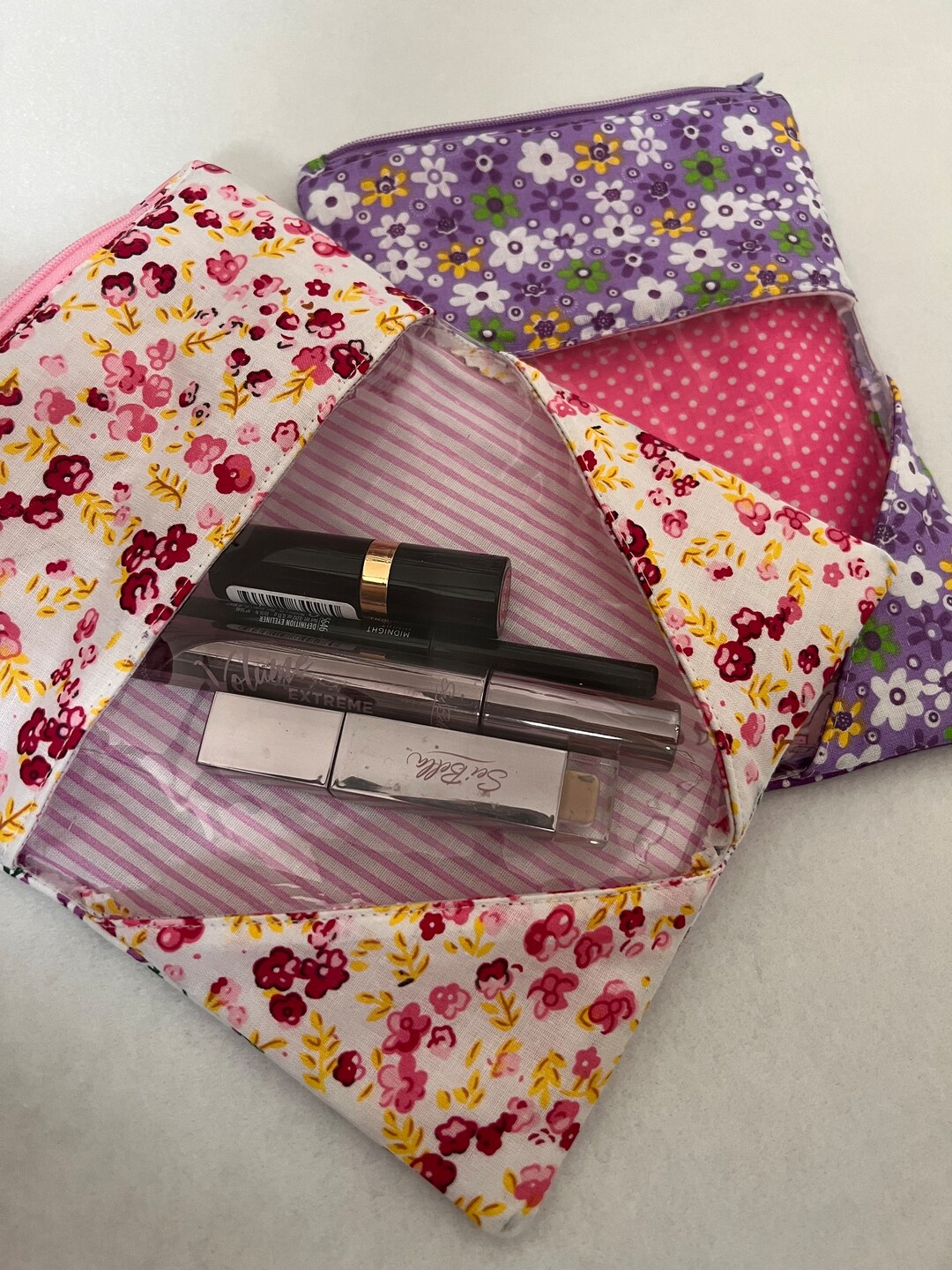 Zip up Storage With Vinyl Window for Cosmetics - Pencil Pen Storage ...