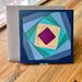 Geometric Shape Layered 3D Greeting Card Handmade Blank Card With ...