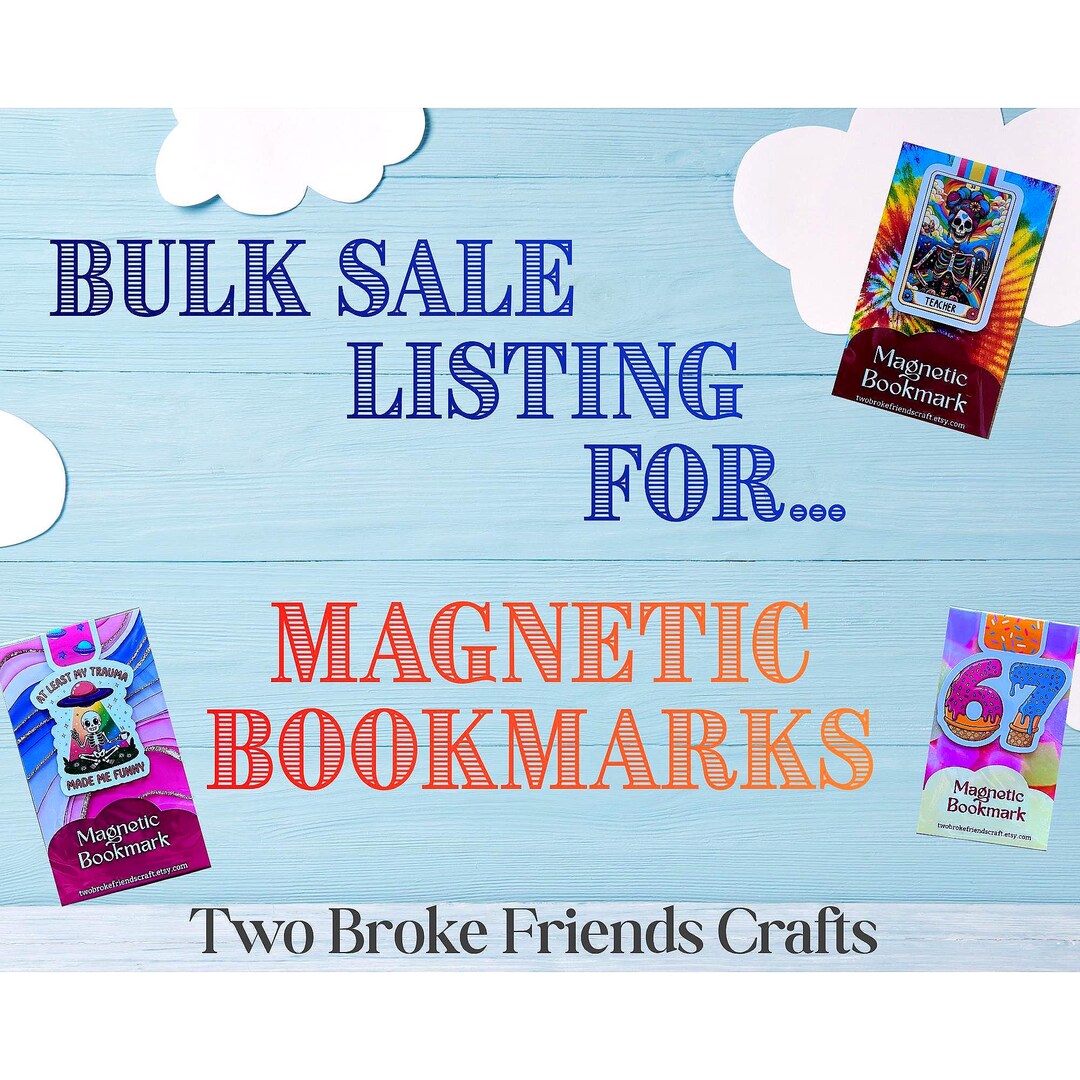 Bulk Magnetic Bookmark – Water Resistant, Teacher Gift - Etsy