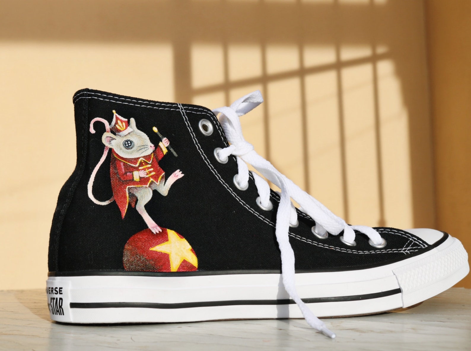 Coraline Mouse Custom Hand Painted Converse Shoes - Etsy
