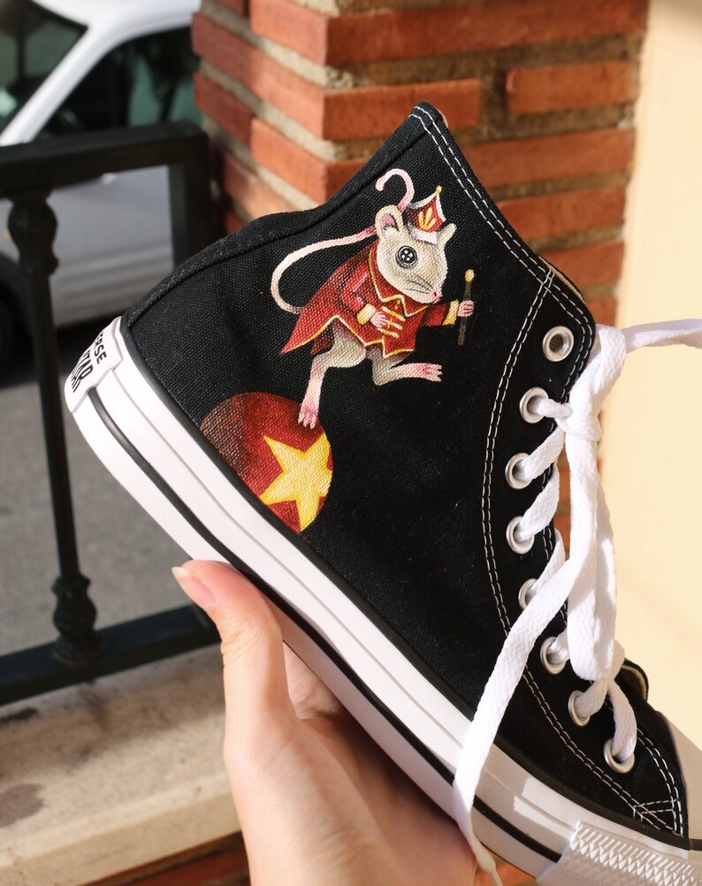 Coraline Mouse Custom Hand Painted Converse Shoes - Etsy