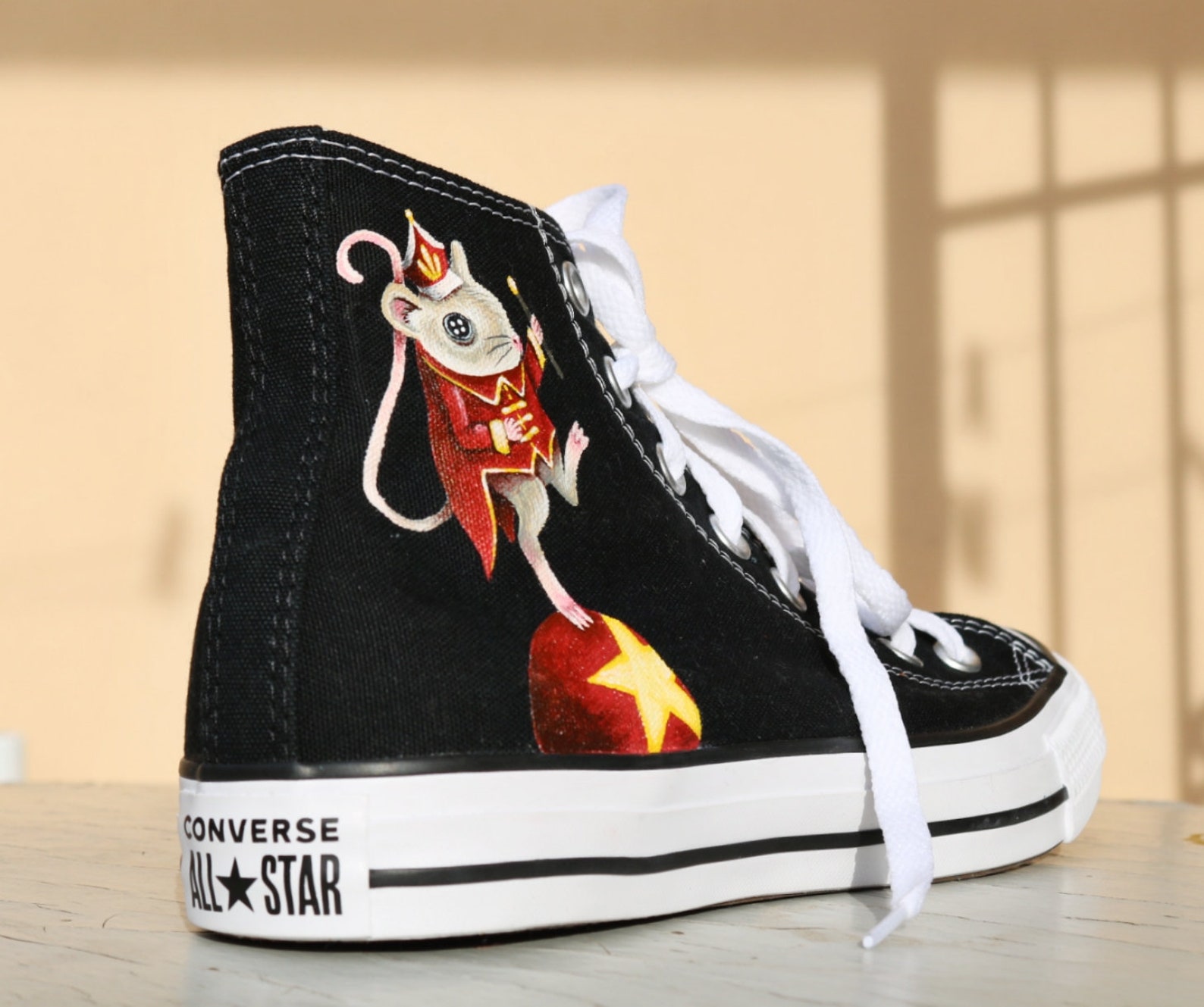 Coraline Mouse Custom Hand Painted Converse Shoes - Etsy
