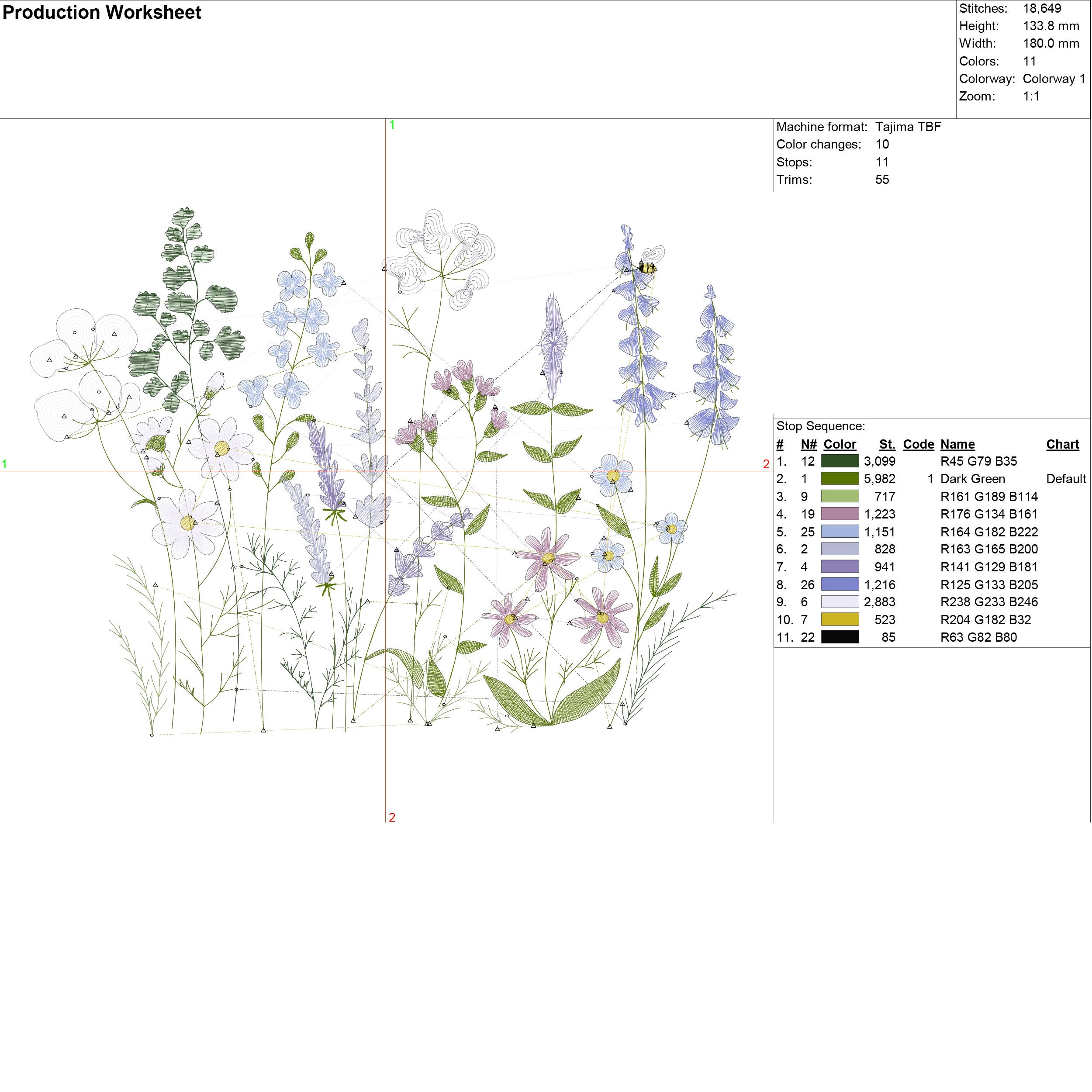Summer Flower Meadow Machine Embroidery Design, 9 Sizes - Etsy UK