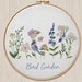 Flower Bird Garden Machine Embroidery Design, 7 Sizes - Etsy