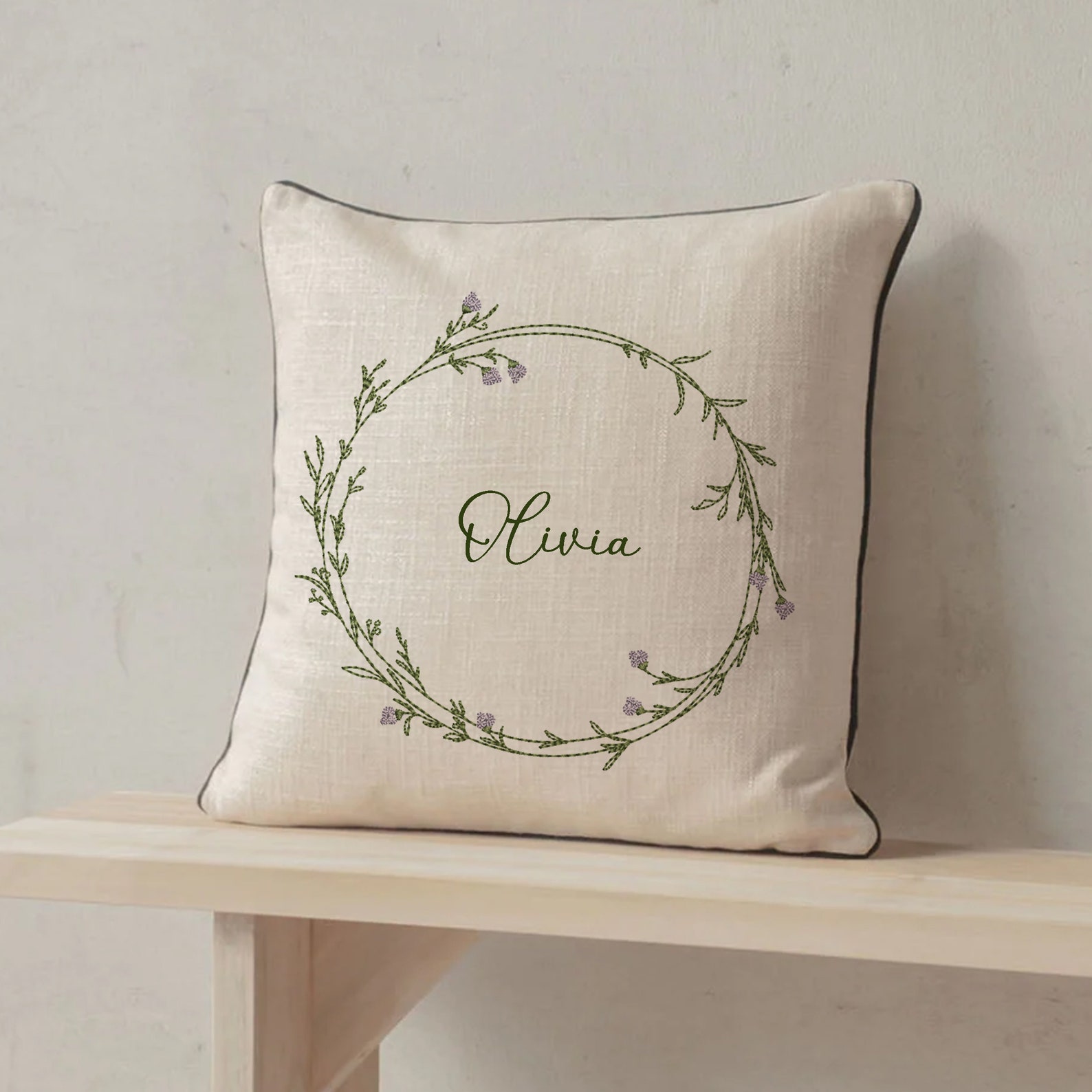 Fine and Airy Garden Wreath Border Machine Embroidery Design Bundle, 5 ...