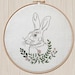 Garden Hare Machine Embroidery Design File, 7 Sizes - Etsy