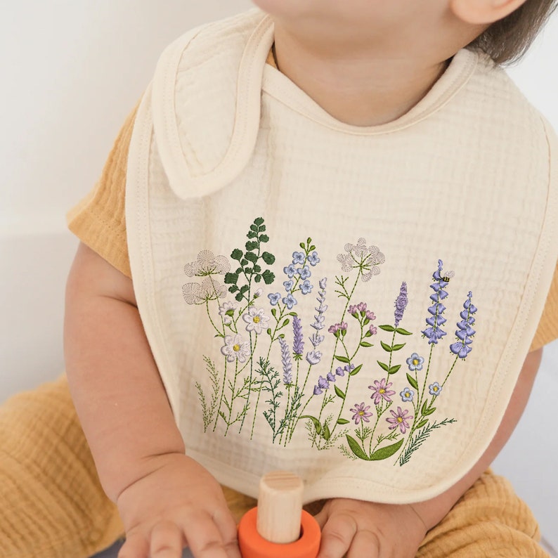 Summer Flower Meadow Machine Embroidery Design, Instant Download Zip ...