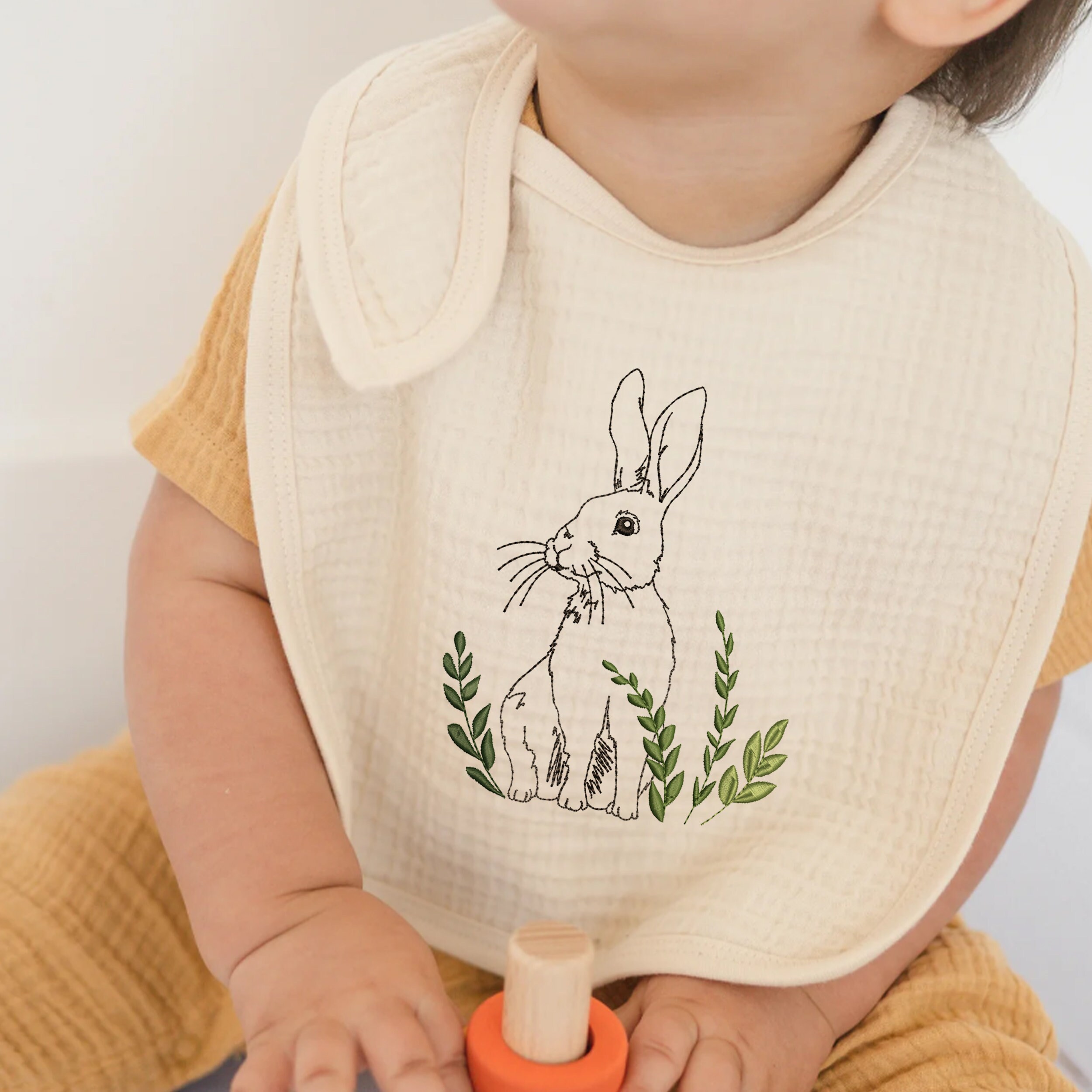 Meadow Hare Machine Embroidery Design File, Easter Bunny Embroidery, 8 ...