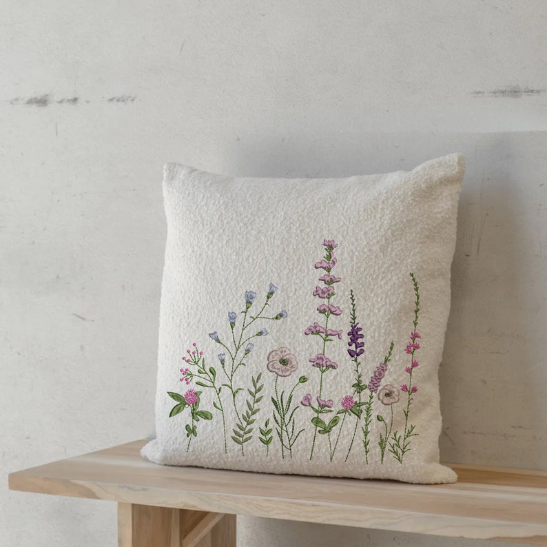 Sweet Meadow Machine Embroidery Design, 7 Sizes - Etsy