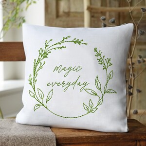 Delicate Natural Wreath and Border Machine Embroidery Design Bundle ...