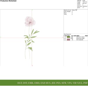 Summer Day Flower Machine Embroidery Design Bundle, Wildflower Pattern ...