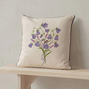 Harebells and Heather Flower Bouquet Machine Embroidery Design ...