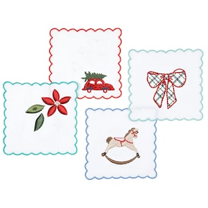 Mini Christmas Icons Machine Embroidery Design Bundle (digital ZIP File ...