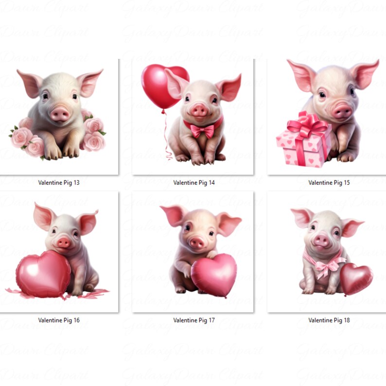 Valentine Pig Clipart, Pig Clipart, Pig PNG, Valentine Clipart ...