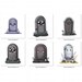 Kawaii Tombstone Clipart, Cute Cartoon Halloween Graveyard Faces PNG ...