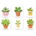 Kawaii Potted Plant Clipart, Happy Smiling Cute Cartoon House Plants ...