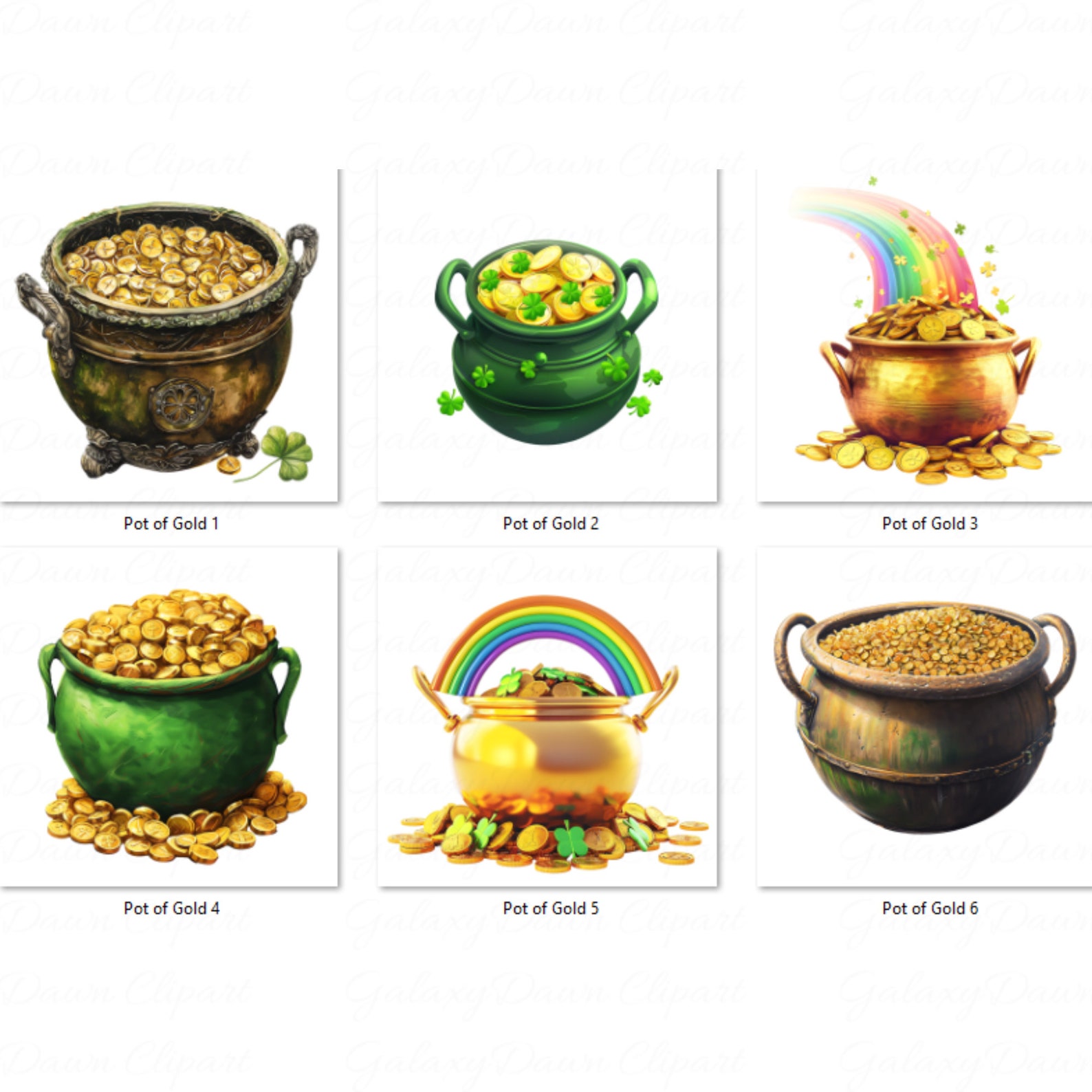 Pot of Gold Clipart, Pot of Gold PNG, Pot of Gold, St Patricks Day ...