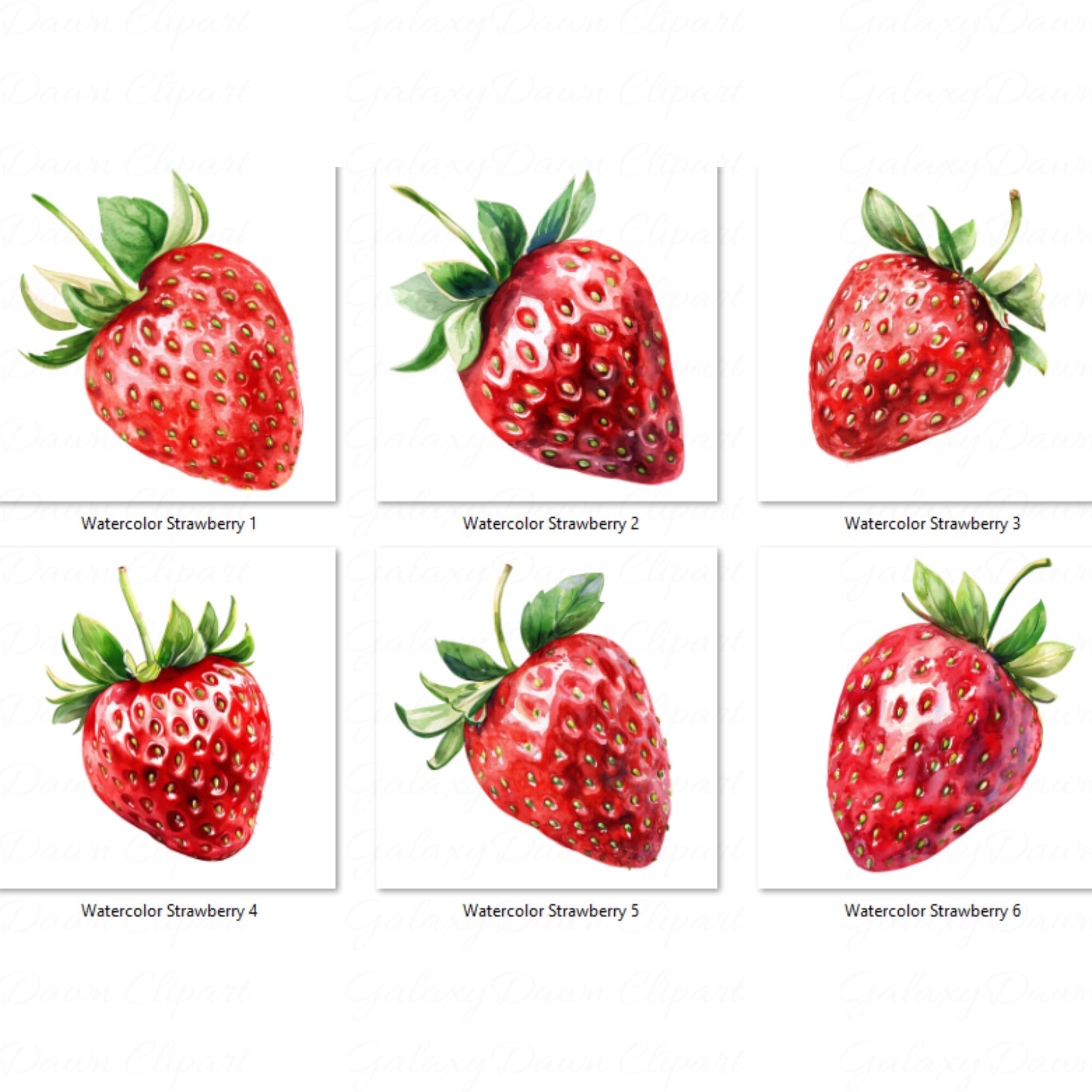 Watercolor Strawberry Clipart, Watercolor Strawberry PNG, Watercolor ...