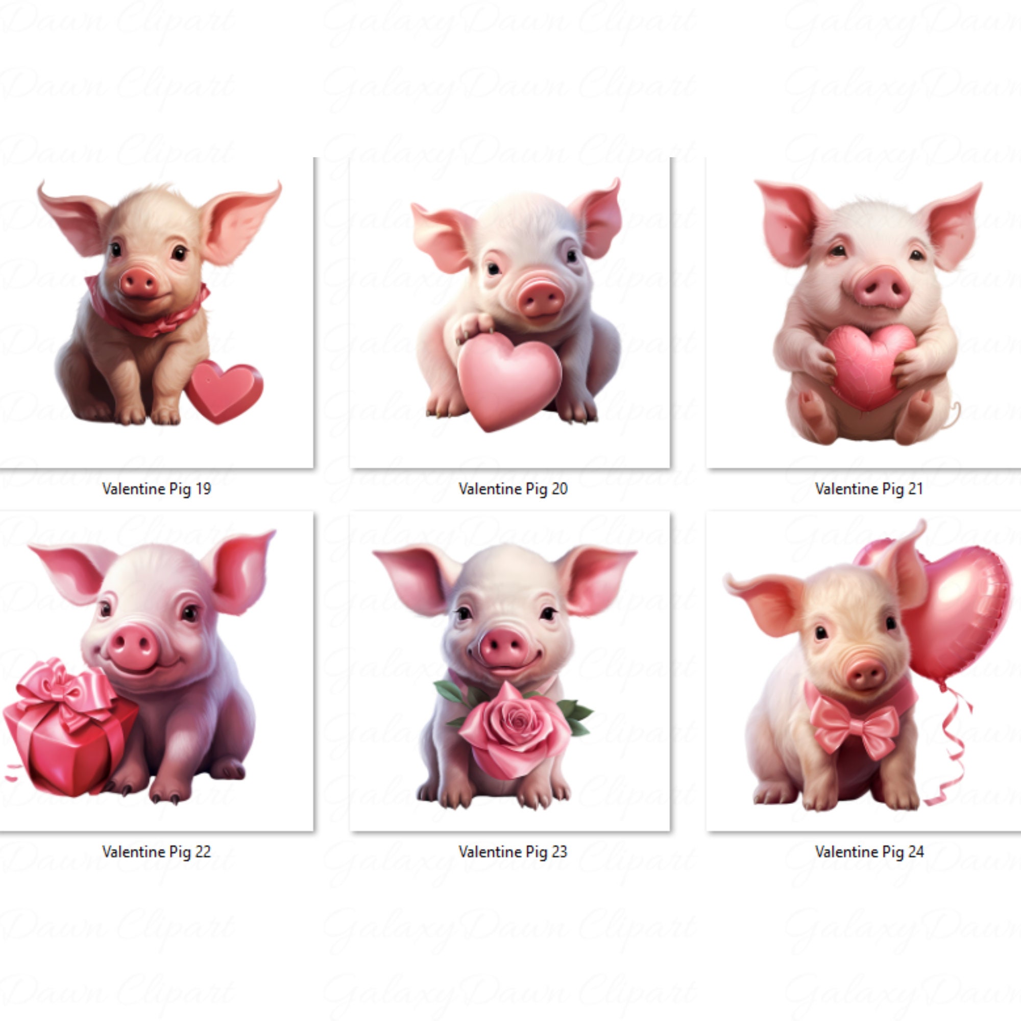 Valentine Pig Clipart, Pig Clipart, Pig PNG, Valentine Clipart ...