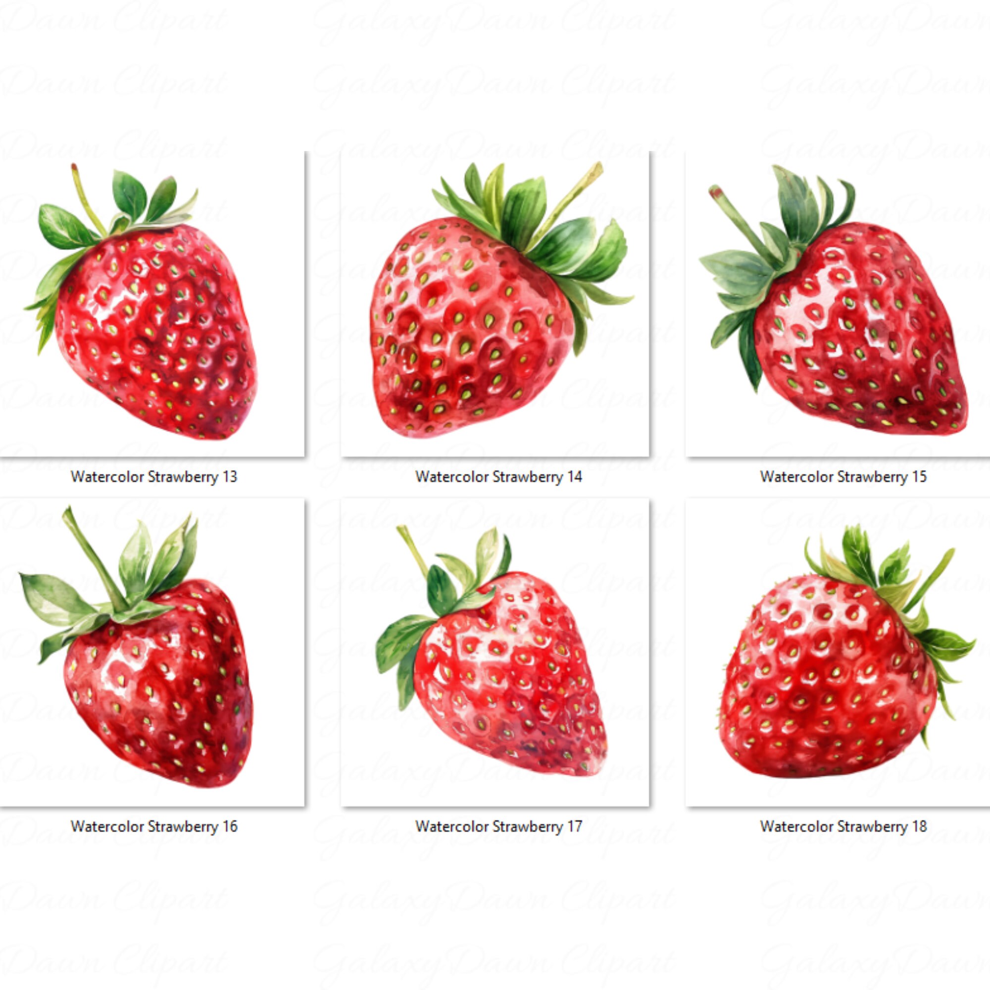 Watercolor Strawberry Clipart, Watercolor Strawberry PNG, Watercolor ...