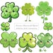 Kawaii Shamrock Clipart, Clover PNG, 4 Four Leaf Clover Clip Art, St ...