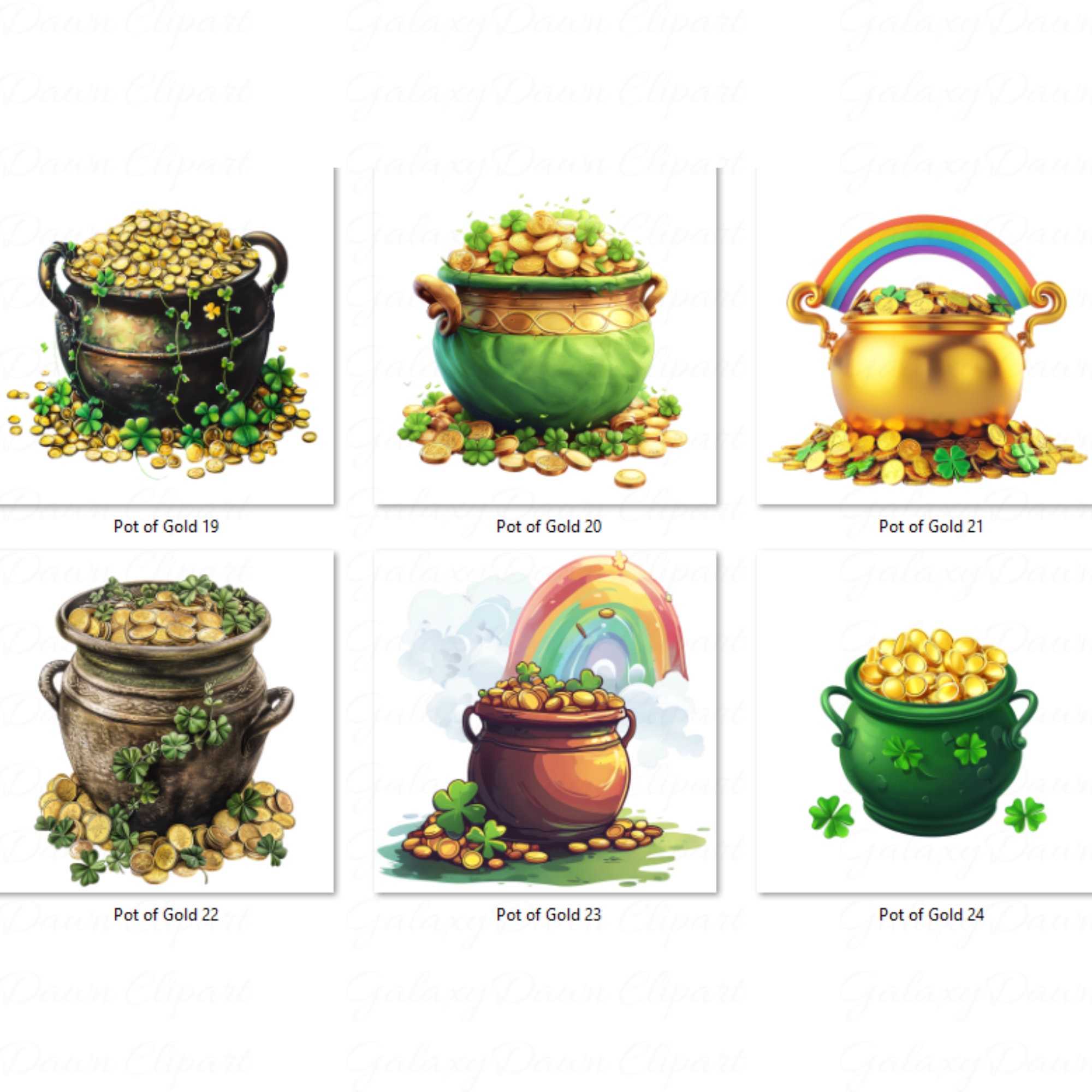Pot of Gold Clipart, Pot of Gold PNG, Pot of Gold, St Patricks Day ...