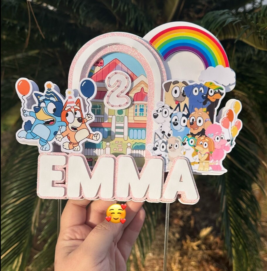 Bluey Cake Topper - Etsy