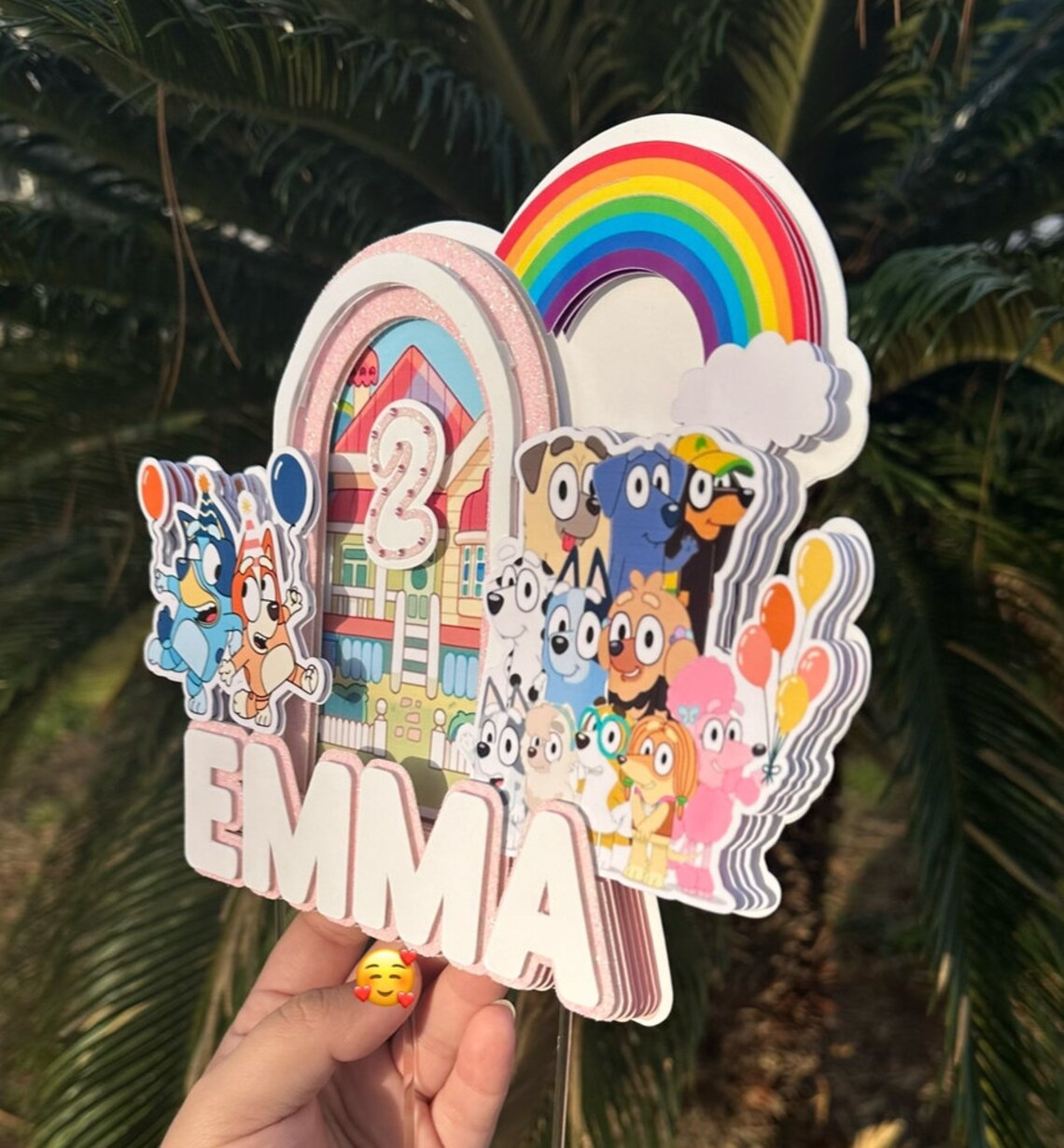 Bluey Cake Topper - Etsy