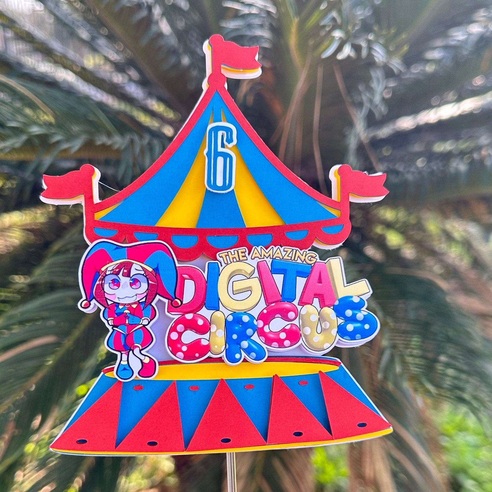 The Amazing Digital Circus Cake Topper - Etsy