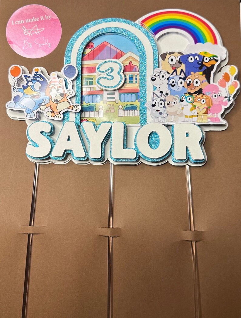 Bluey Cake Topper - Etsy