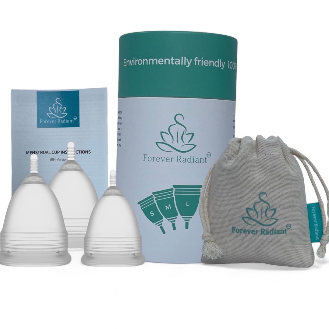 Forever Radiant Reusable Menstrual Cup (small, Medium, Large) Soft ...