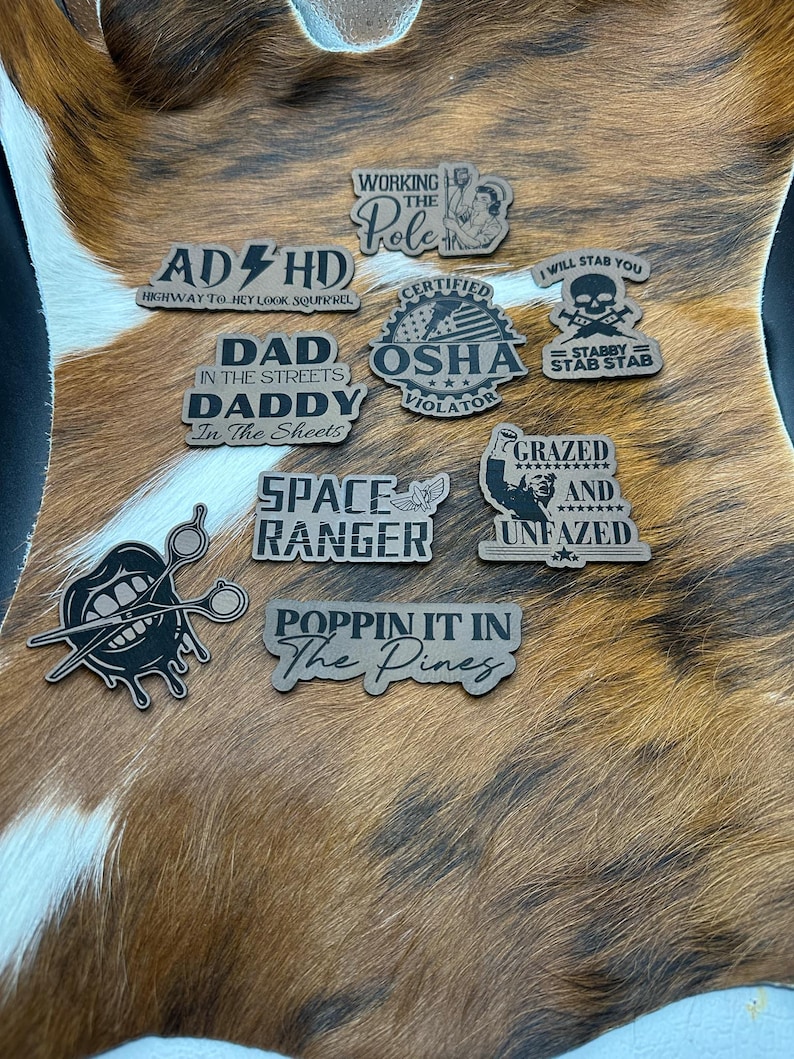 Leatherette Hat Patches - Etsy