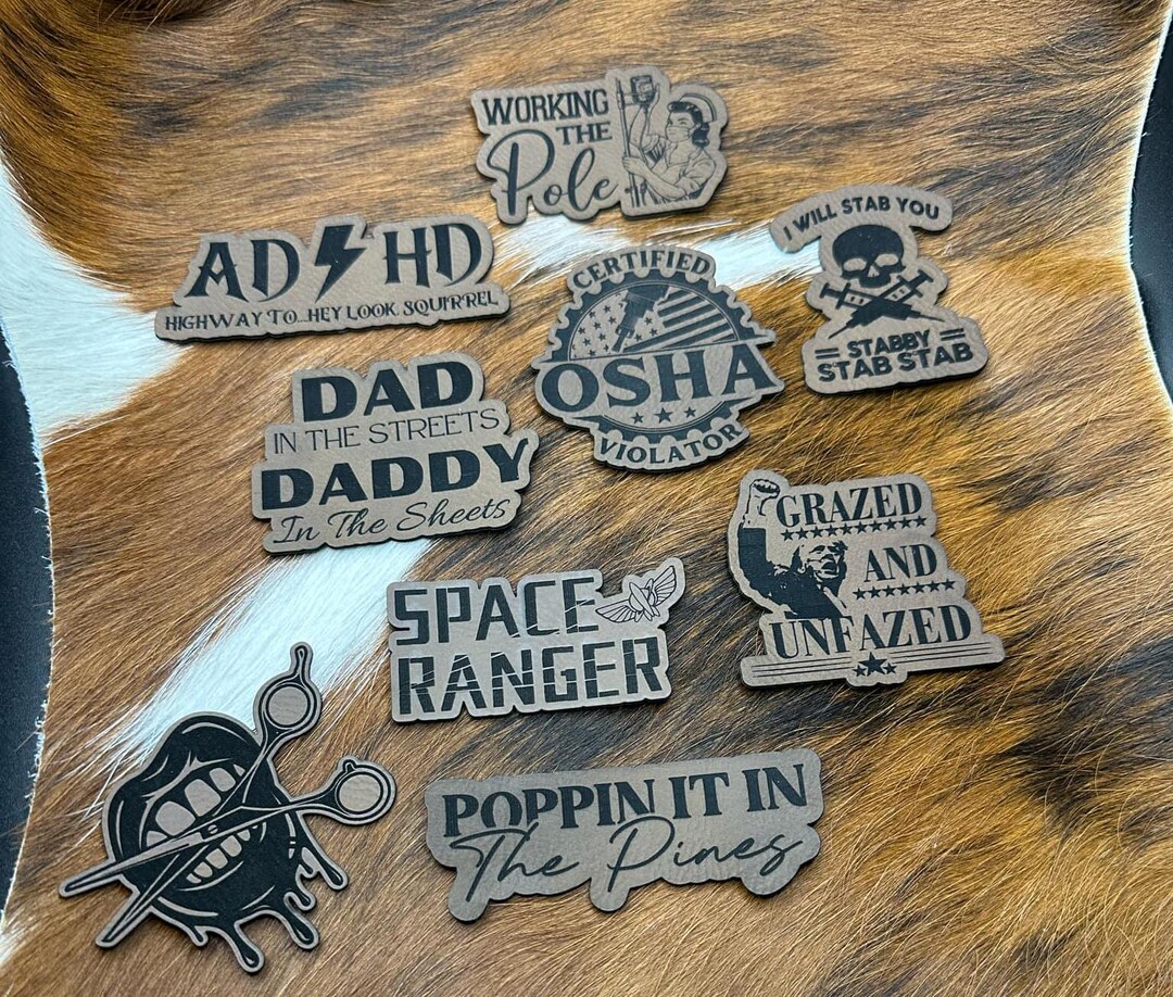 Leatherette Hat Patches - Etsy