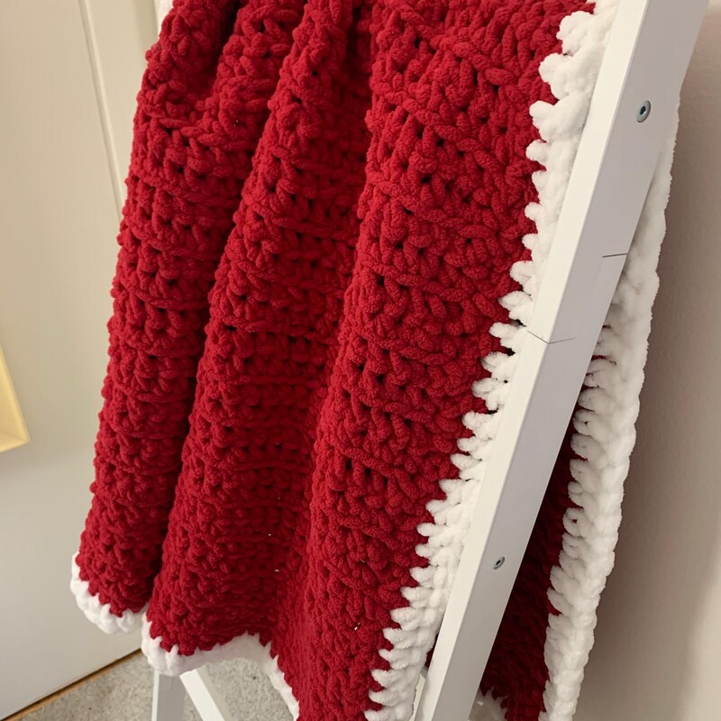 Red Throw Blanket - Etsy