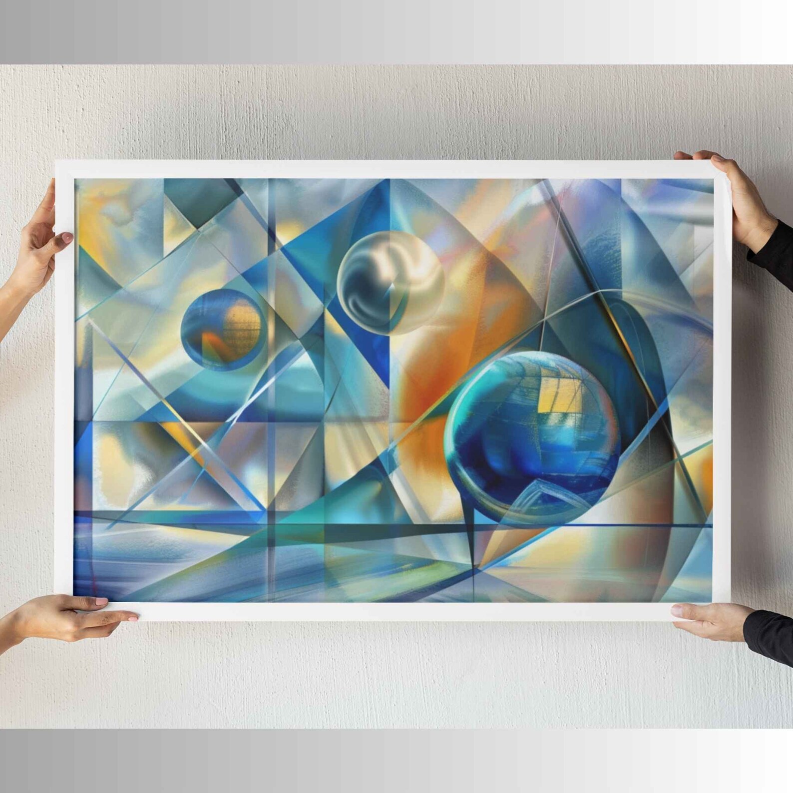 Geometric Abstraction Wall Art | Modern Art Print as a Digital Download ...