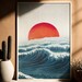 Sun Landscape Wall Art, Sun Print, Digital Download, Printable Wall Art ...