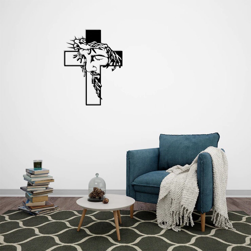 Jesus Wall Art,sign of the Cross Wall Art,crucifix Wall Decor,religious ...