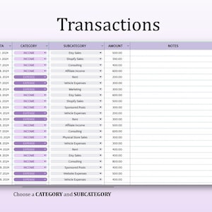 2024 Monthly Budget Spreadsheet | Budget Template | Financial Planner ...