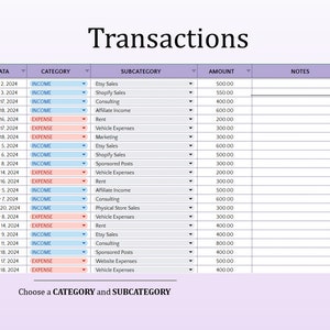 2024 Monthly Budget Spreadsheet Budget Template Financial Planner ...