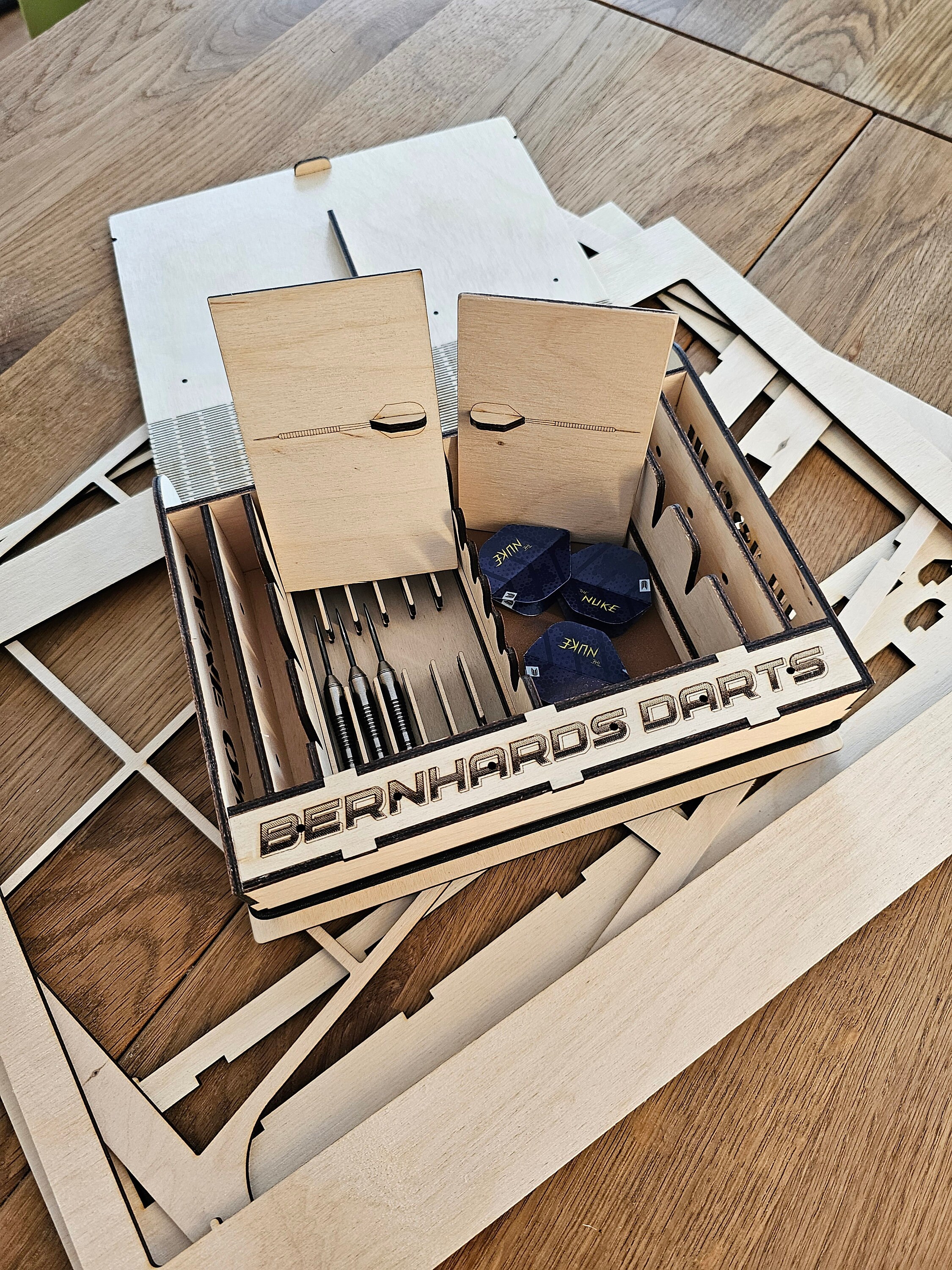 Lasercut Template MEGA Dart Case, Dart Case, Dart Box, SVG, DXF, 3 Mm ...