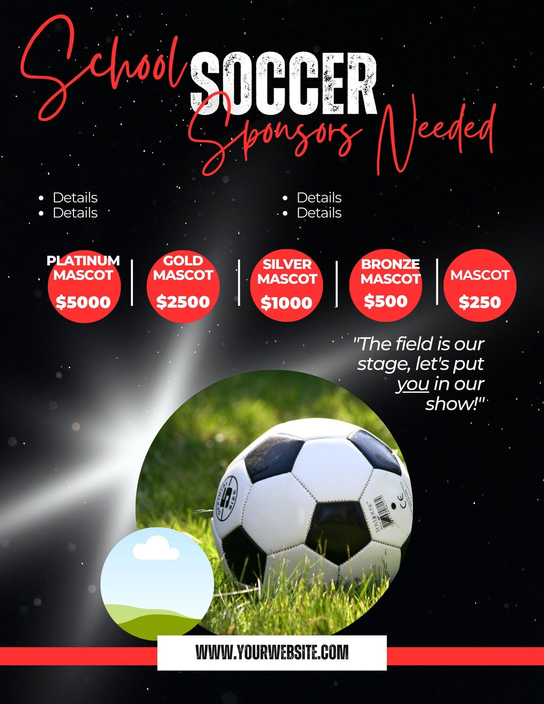 Booster Athletic Club Fundraiser Flyer Packet Package | Everything You ...