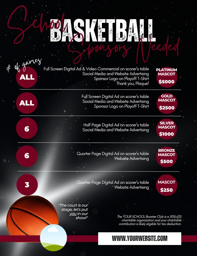 Booster Athletic Club Fundraiser Flyer Packet Package | Everything You ...