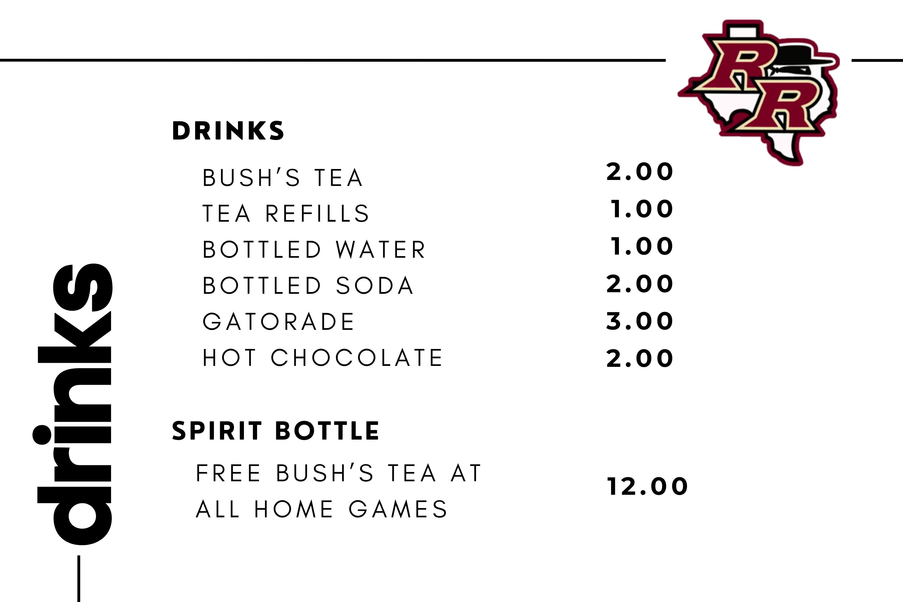 Concessions Stand Menu Template Printable Digital Download - Etsy