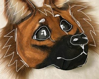 Therian Maned Wolf Mask / Maned Wolf Inspired Mid to High-quality ...