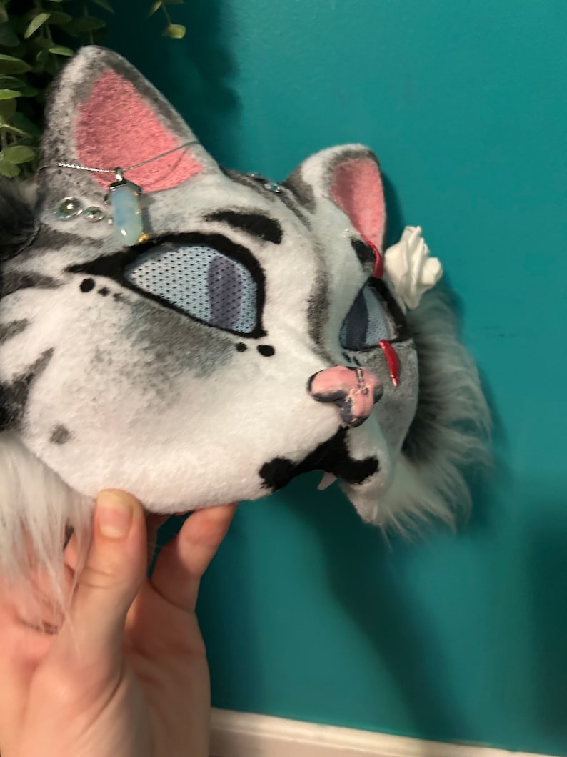 Custom Made Beautiful Grey Tabby Cat Mask - Etsy